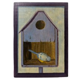 MARSEILLEANTIQUITES - Peinture animalière mésange bleue école Française ...